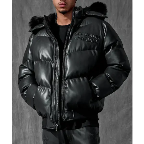 SYIP embossed puffer jacket – Cityswagusa.com